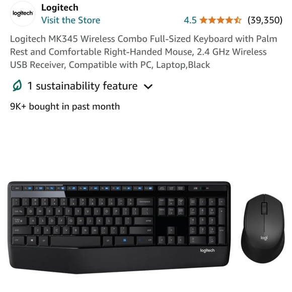 Logitech | Computers, Laptops & Parts | Logitech Mk345 Wireless ...